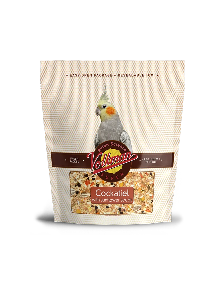 Avian Science Super Cockatiel With Sunflower 6/4lb - Volkman Pet Products