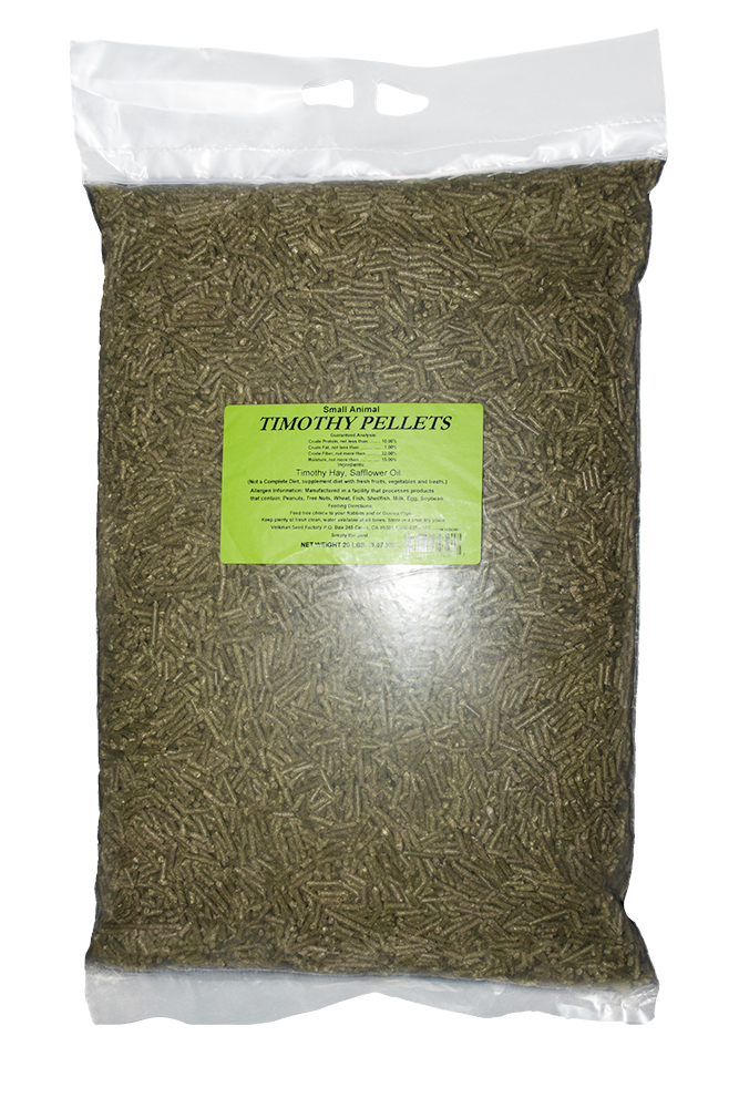Volkman Timothy Hay Pellets 20lb - Volkman Pet Products